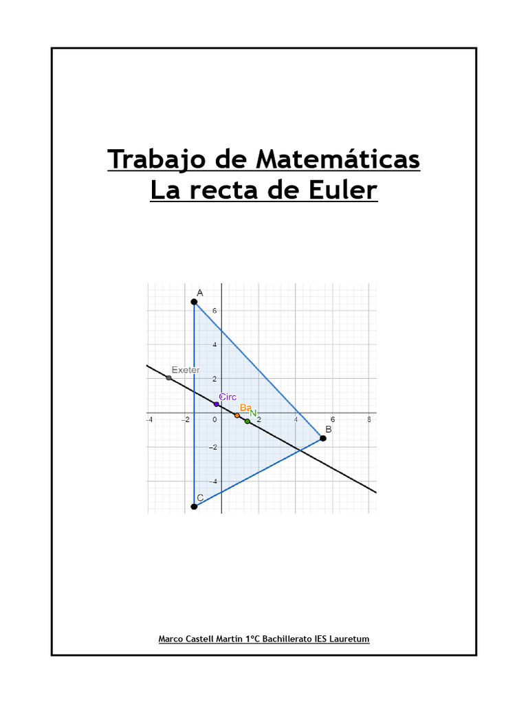 La Recta de Euler MC | PDF