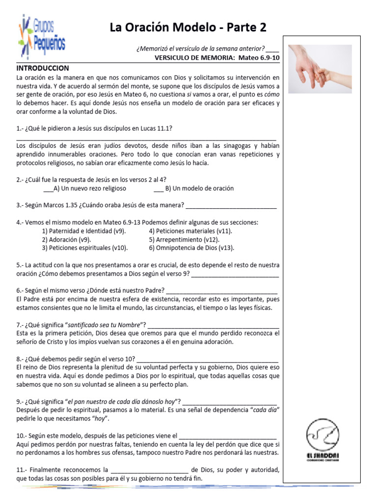La Oracion Modelo - Parte 2 | PDF