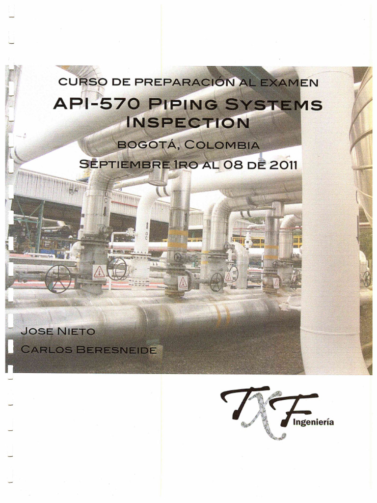 Curso de Preparacion Al Examen Api 570 Piping Systems Inspection | PDF