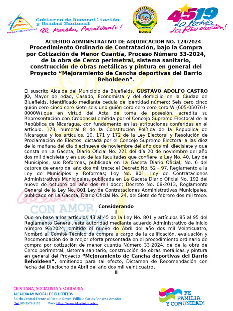 AA CXC-C 33-2024 Cancha Behol | PDF