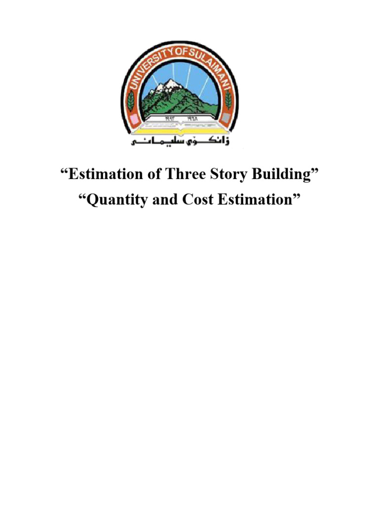 Estimation of Three Story Building | PDF