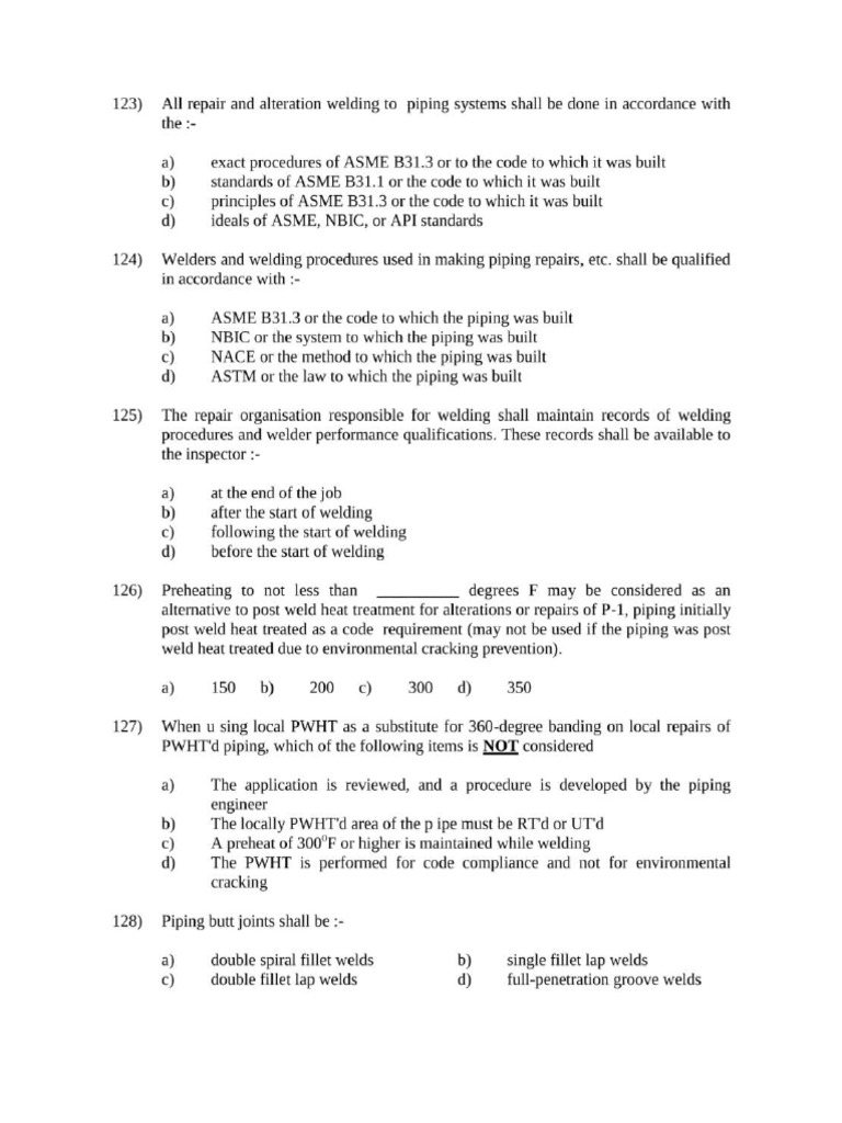 Examen API 570 | PDF