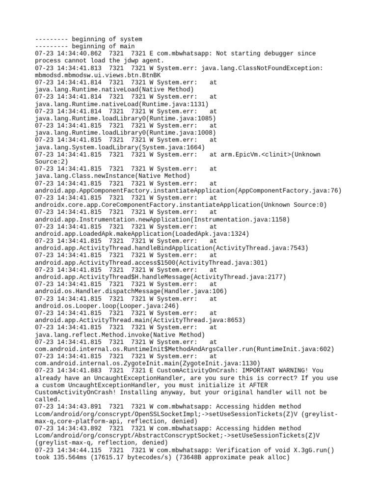 Logcat | PDF