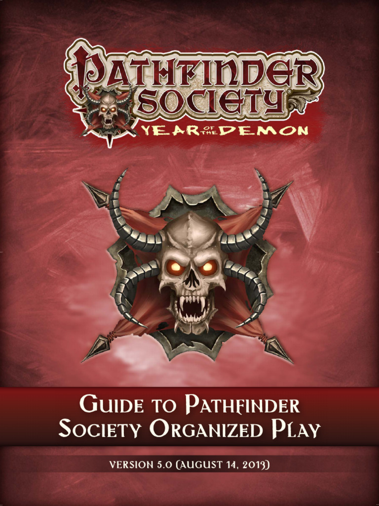 Pathfinder Society Rules and Guidelines | PDF