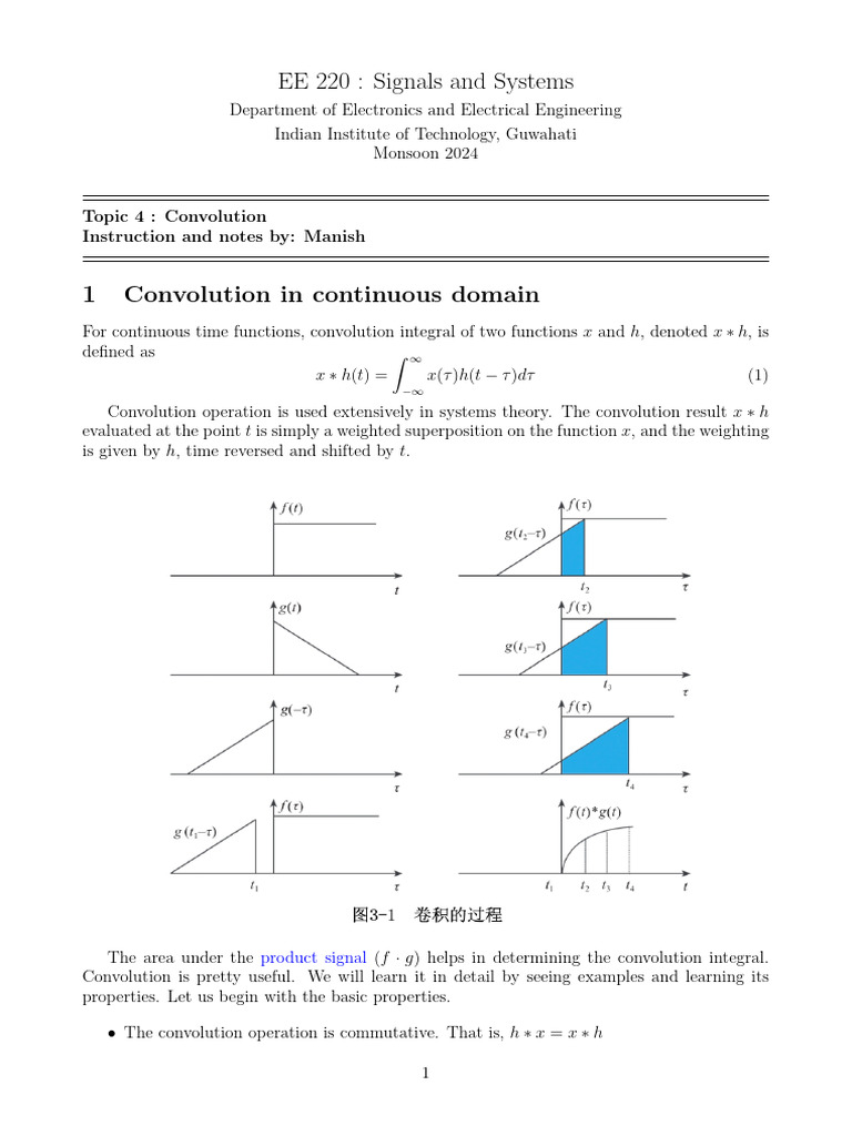 Topic 4 Convolution | PDF