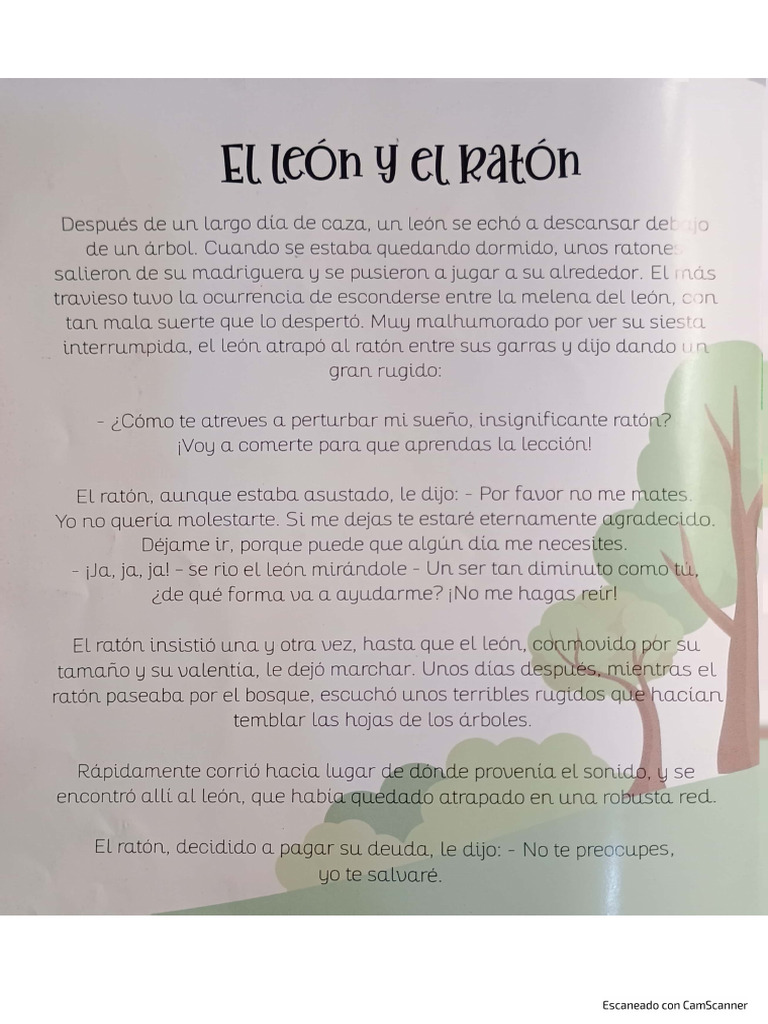 El León y El Ratón | PDF