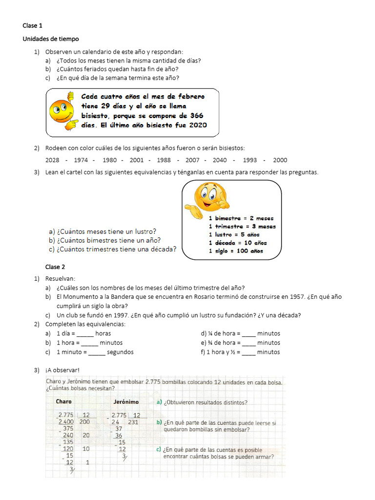 Matemática 18 Al 29 de Octubre PARA IMPRIMIR | PDF
