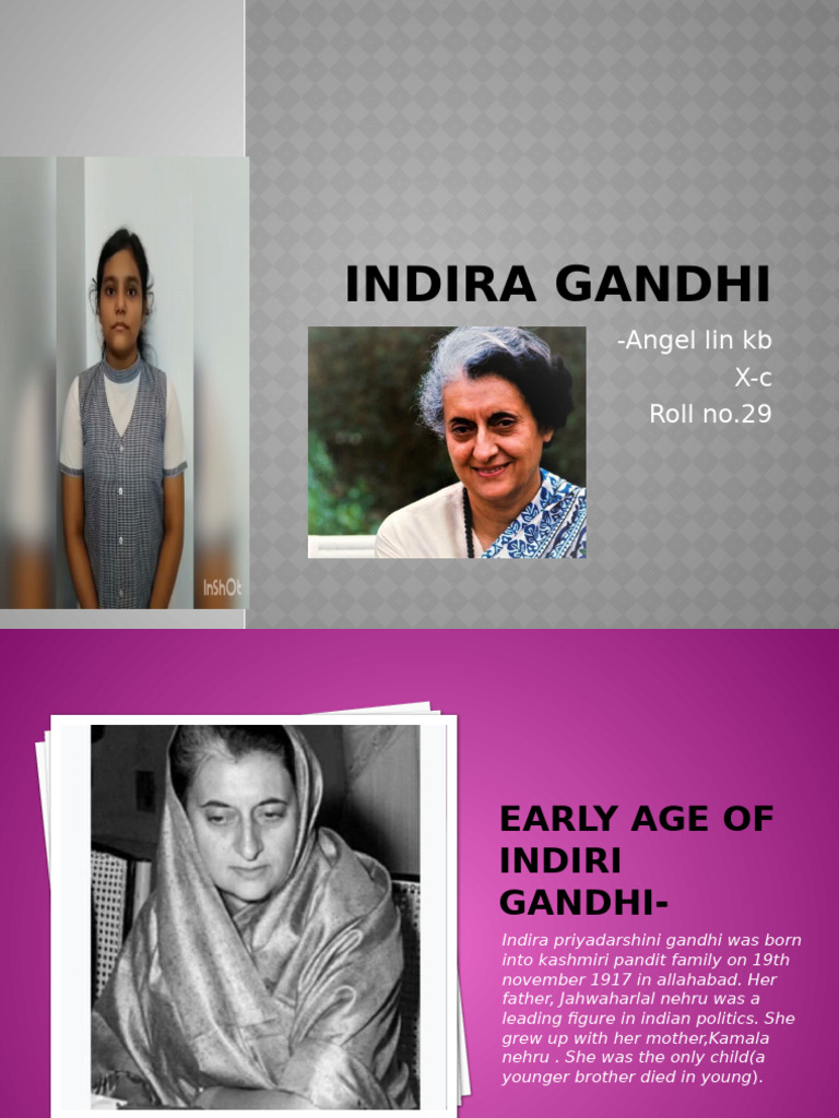Indira Gandhi - Angel Lin K.B (His ( | PDF