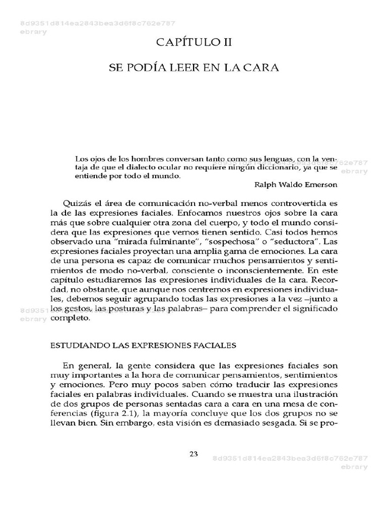 C Mo Leer A Una Persona Como Un Libro Aprende A Observar | PDF