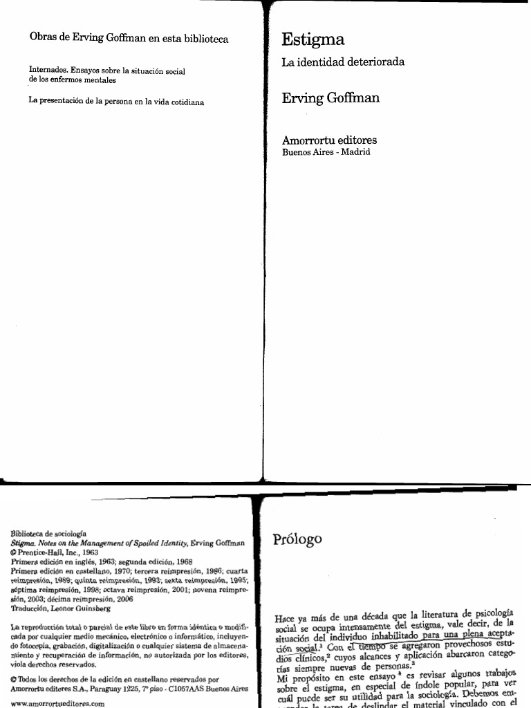 Goffman Estigma | PDF
