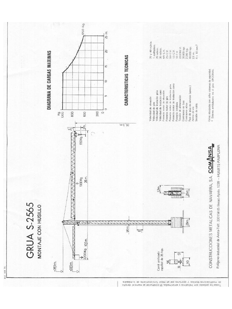 Comansa S-2565 | PDF