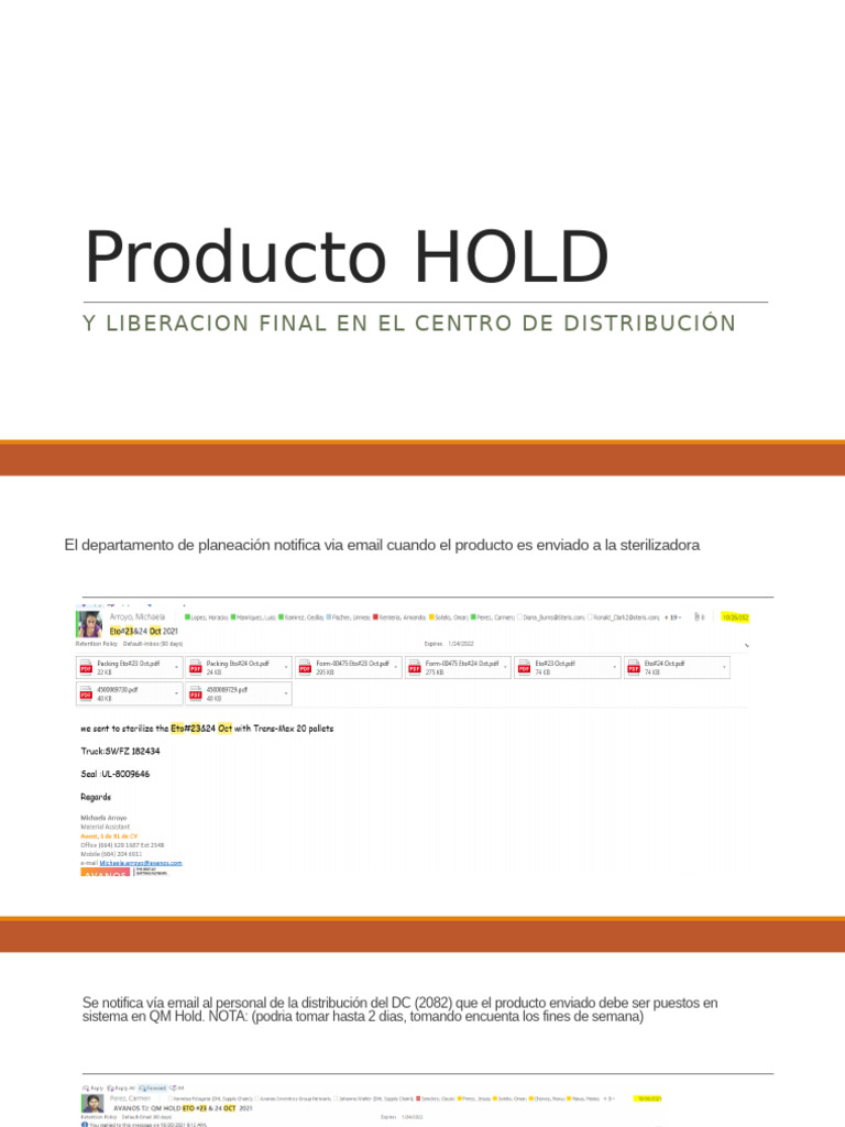 Producto HOLD | PDF