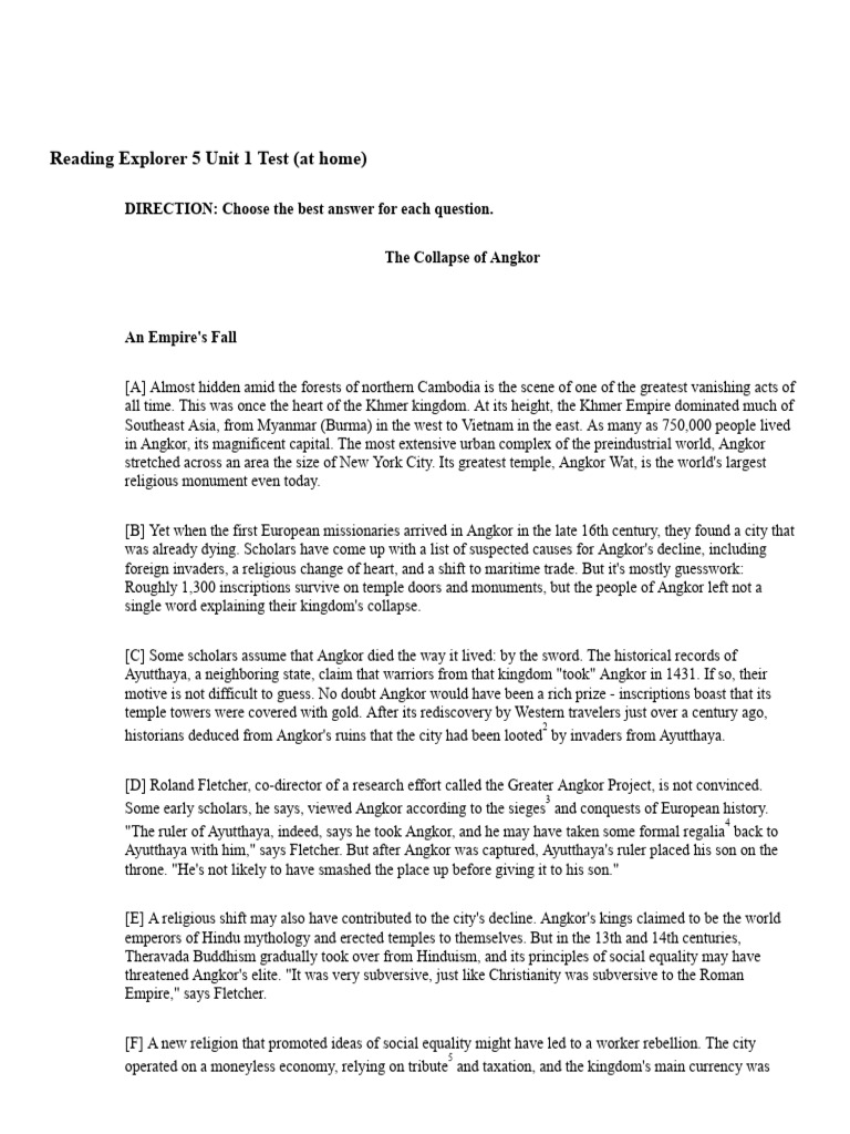 RV 3, Test 1 | PDF