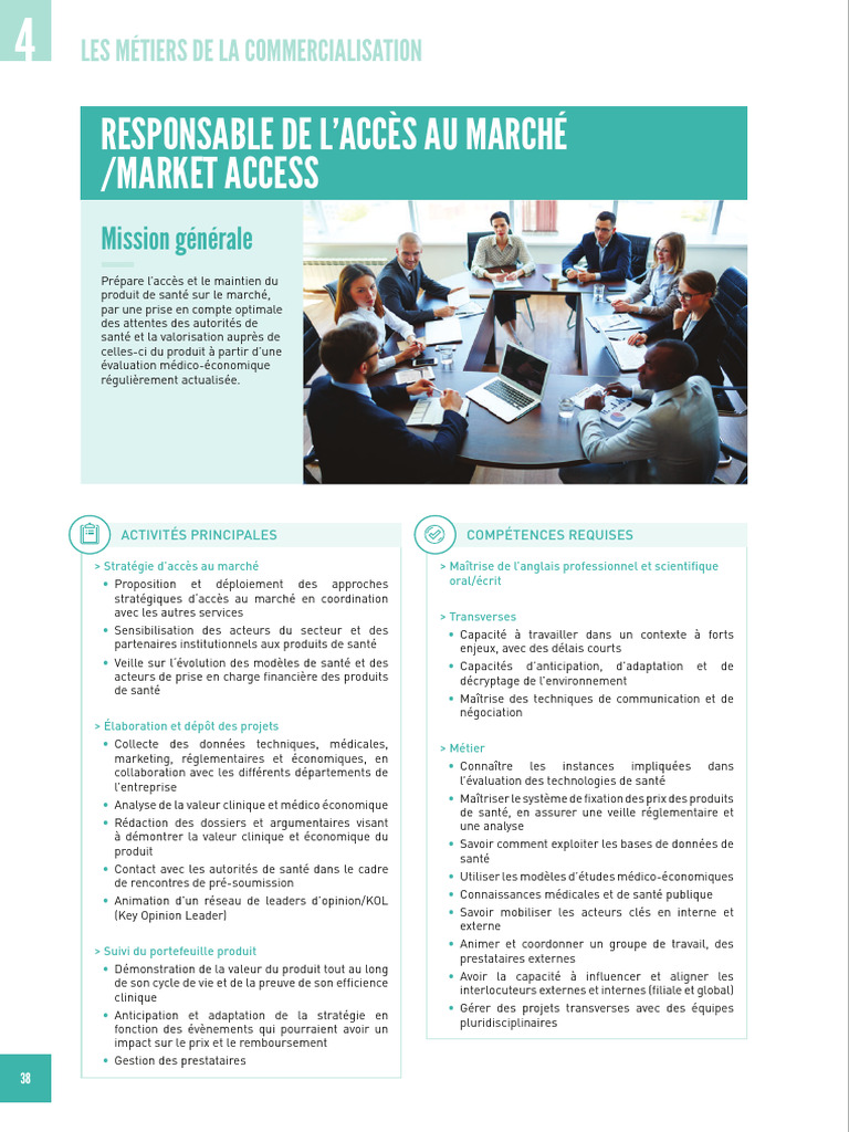 4b Fiche Metier Responsable de L Acces Au Marche | PDF