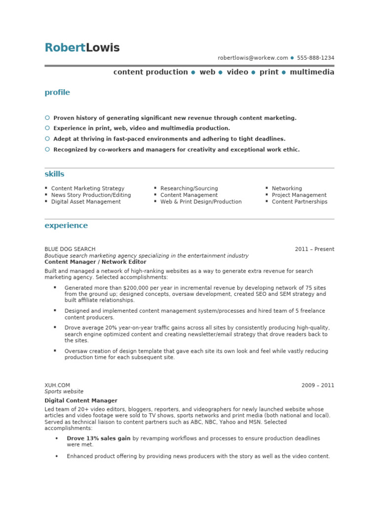 Resume Template 2 | PDF
