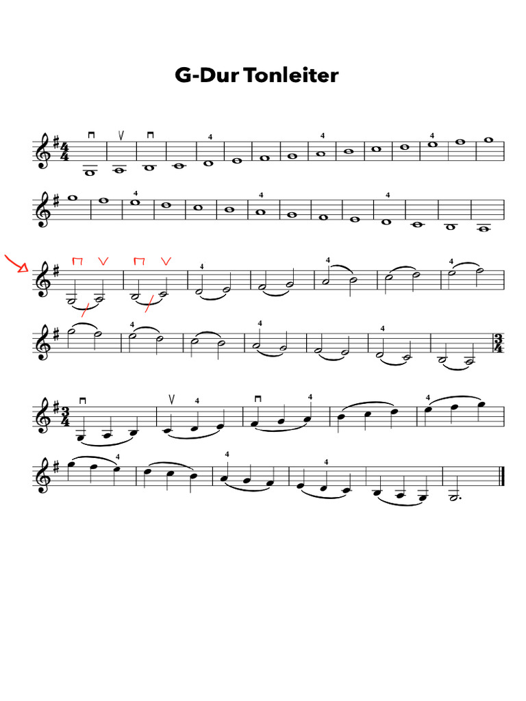 G-Dur Tonleiter | PDF