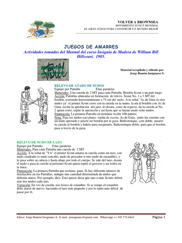 Guia de Juegos de Nudos y Amarres | PDF