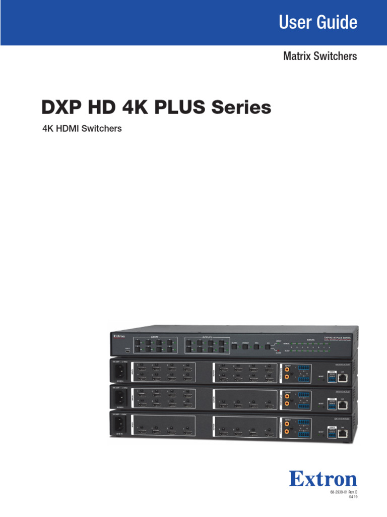 68-2939-01 D DXP HD 4K Plus | PDF