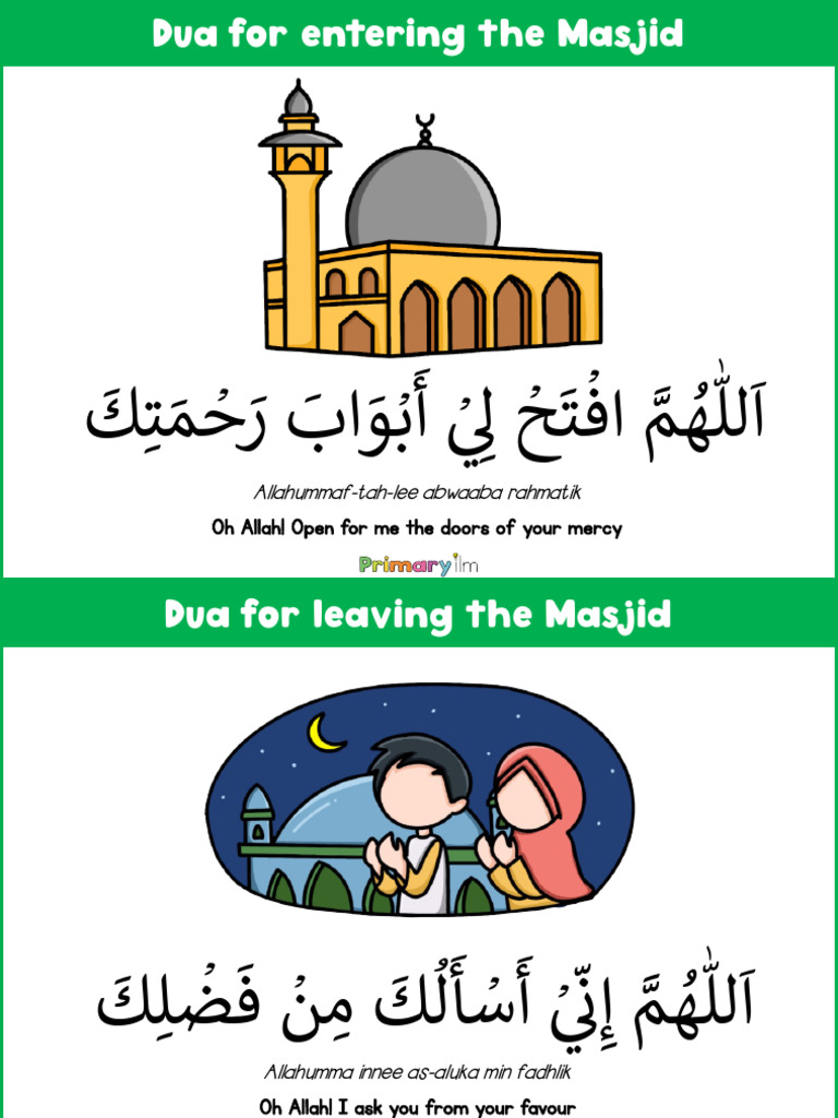 Dua For Entering Masjid | PDF