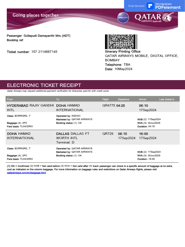 Your Electronic Receipt | PDF