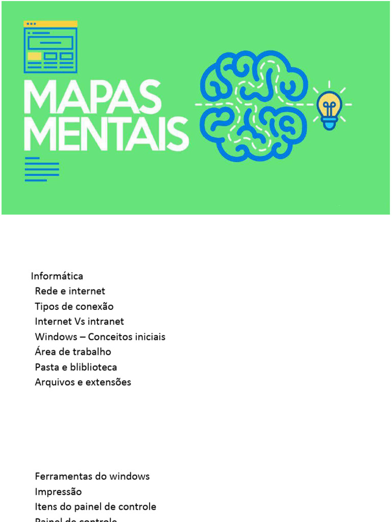 Mapas Mentais de Informática | PDF