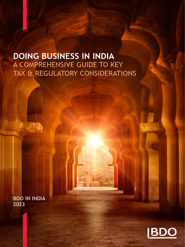 Doing Business in India - BDO India 2023 | PDF | Joint Venture | Bonds ...