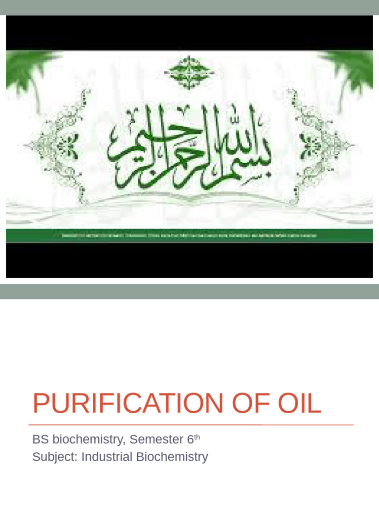 Industrial Oil Purification Methods | PDF | Water Purification ...
