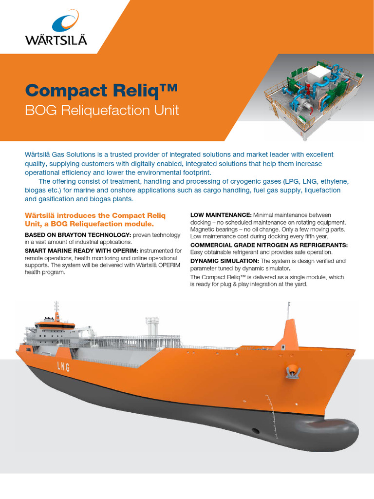 Compact Reliq Bog Reliquefaction | PDF | Liquefied Natural Gas ...