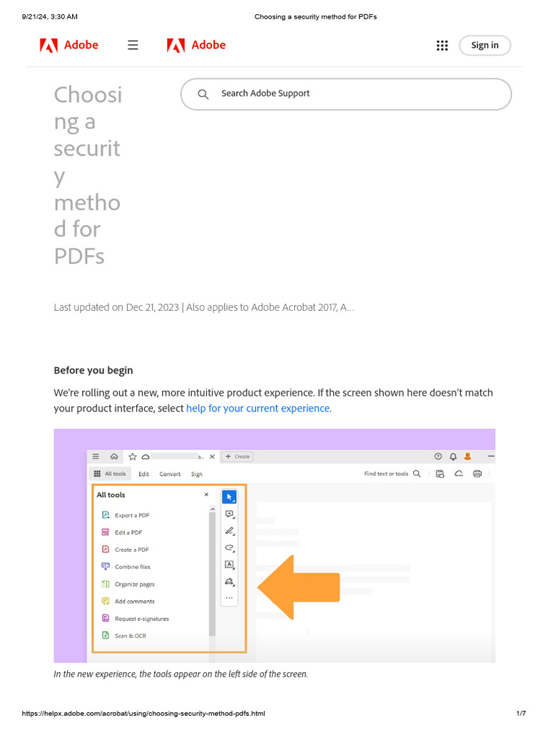 Choosing A Security Method For PDFs | PDF
