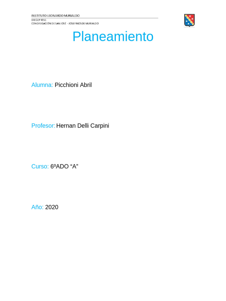Planeamiento | PDF