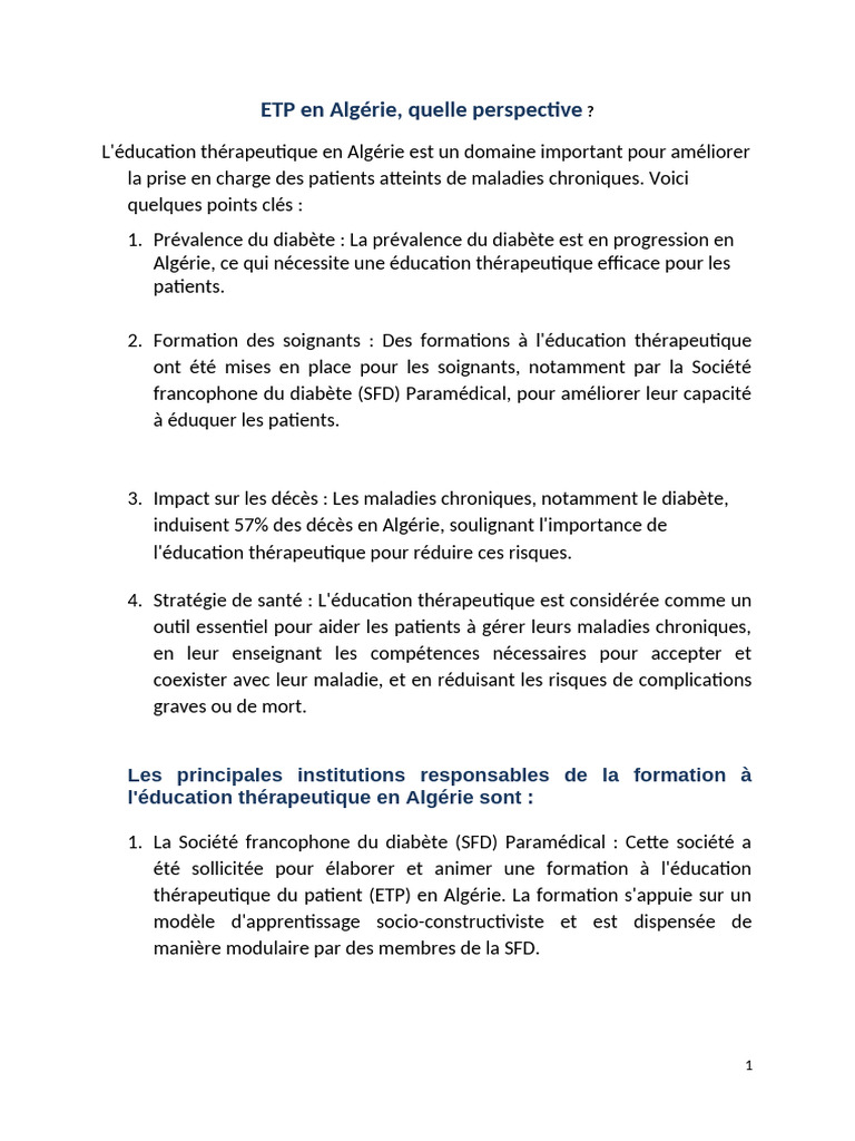 ETP en Algérie | PDF