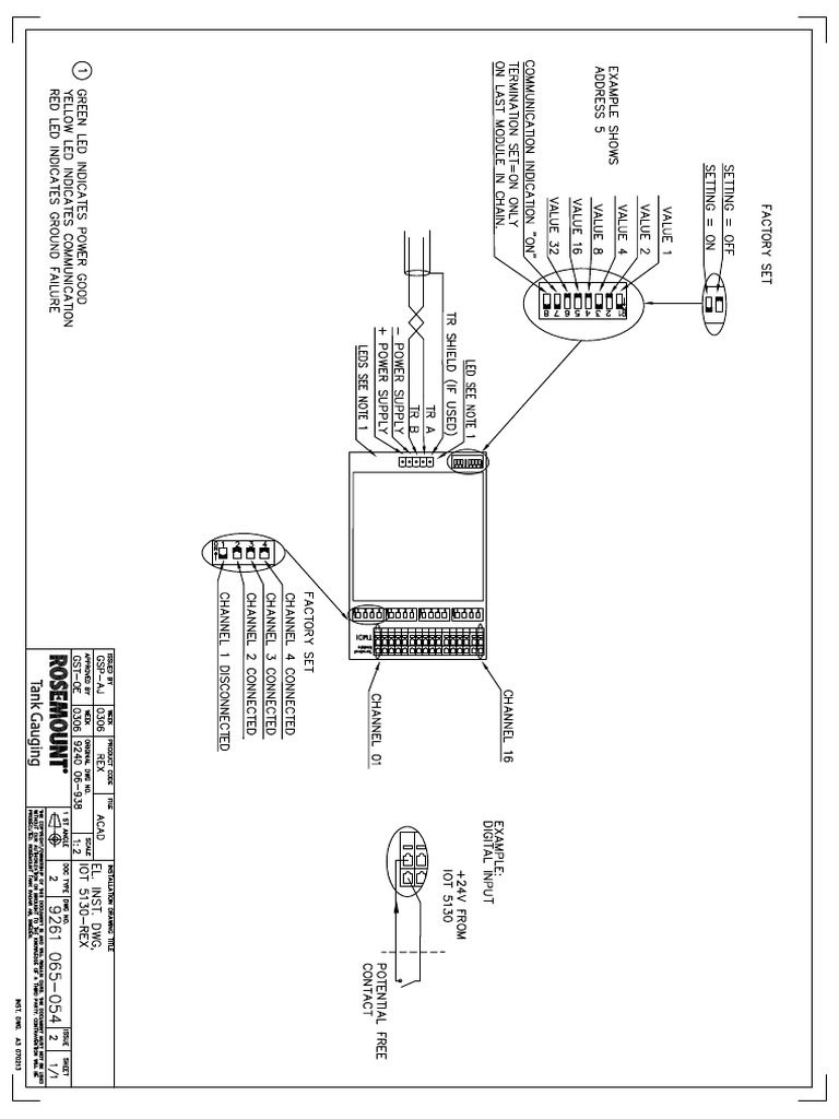 Drawing Rex Iot5130 Rosemount en 80714 | PDF