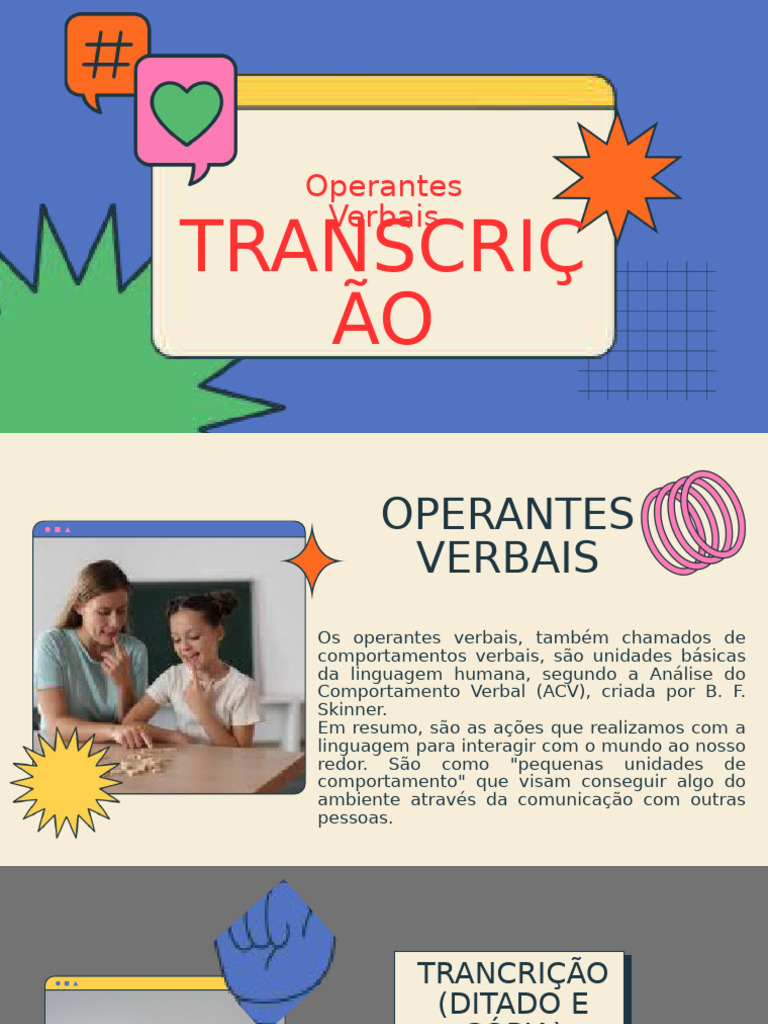 Operantes verbais | PDF