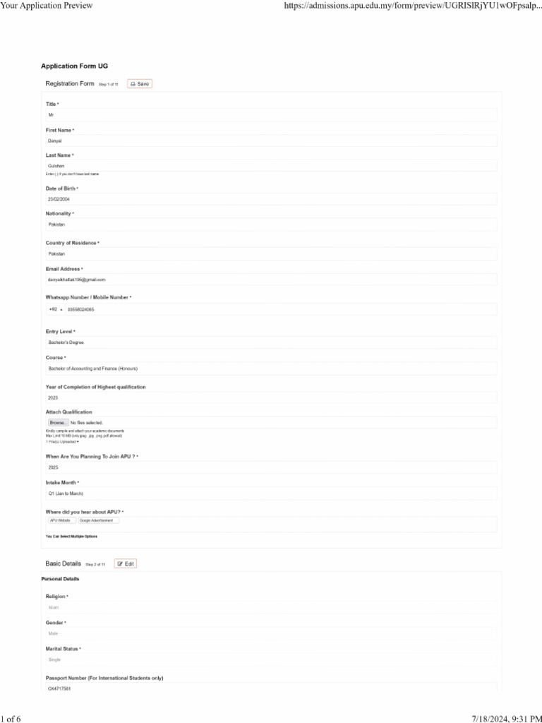 Scholarship Application | PDF