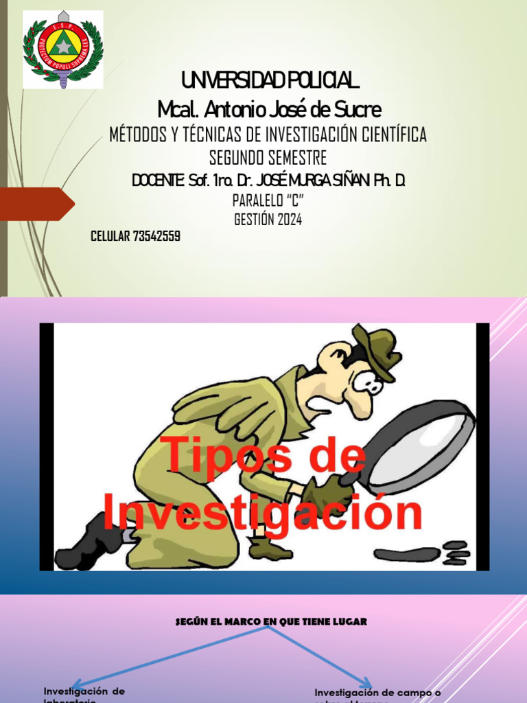 Tipos de Inv y Mét Gen y Esp | PDF