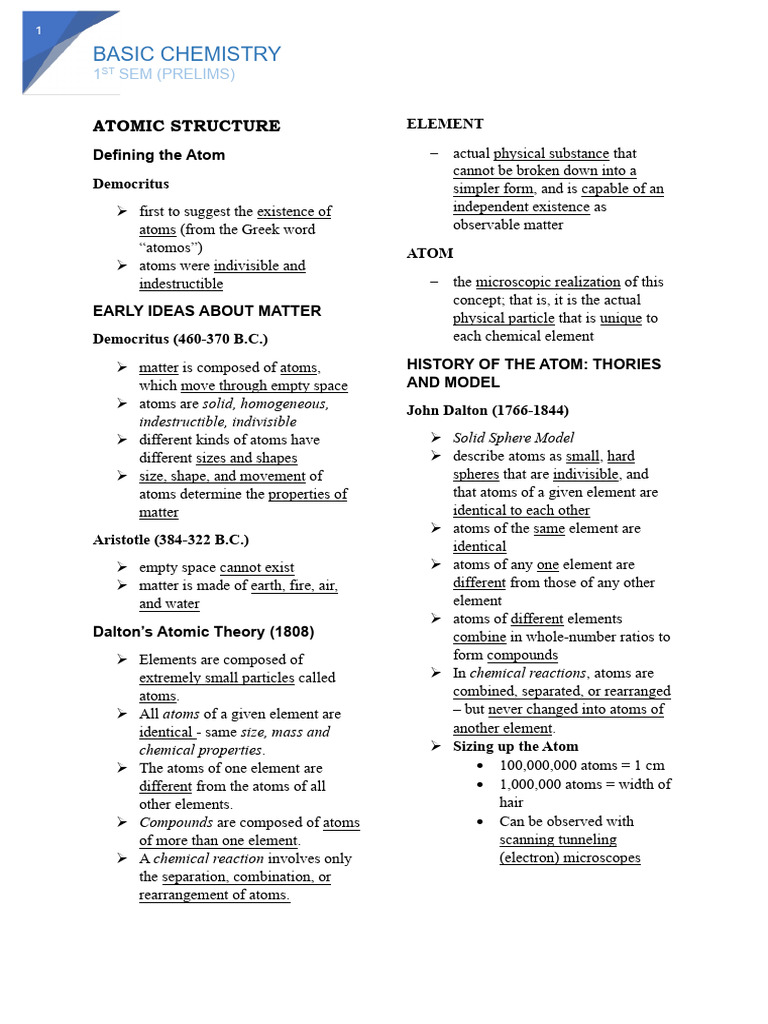 Chem Reviewer Prelims | PDF
