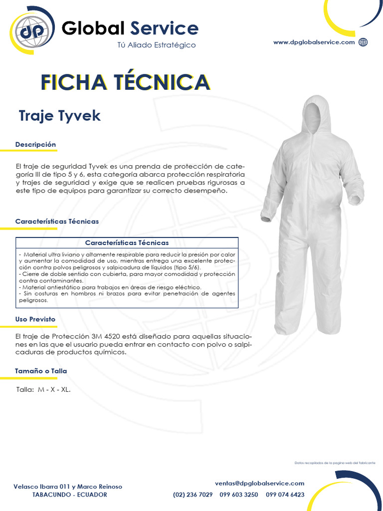 FICHA Traje Tybek | PDF