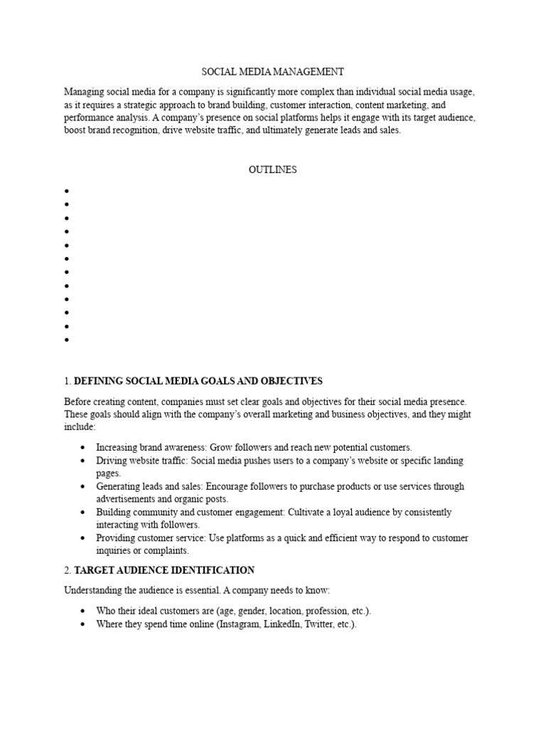 Social Media Management | PDF