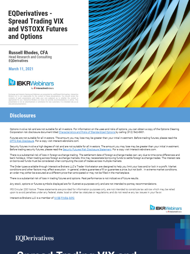 2021 WB 3676 EQDerivatives Spread Trading VIX and VSTOXX Futures and Options v2 | PDF | Vix ...