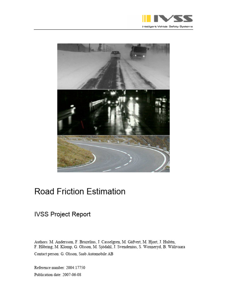 Road Friction Estimation Pdf