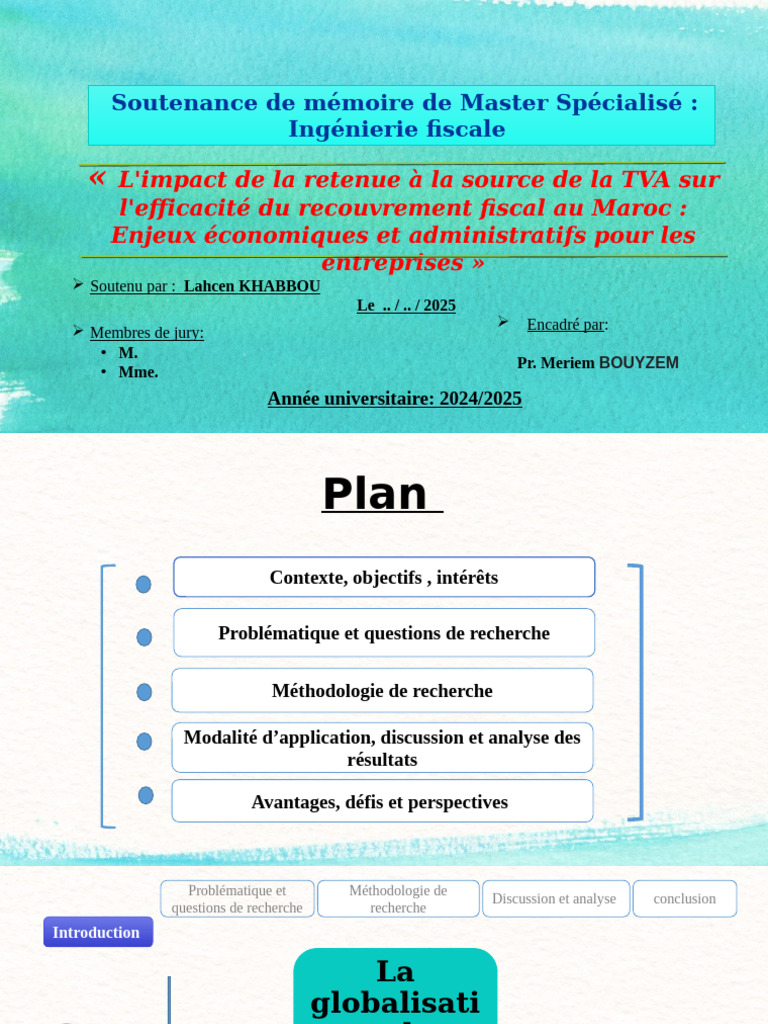 Présentation de La Soutenance | PDF