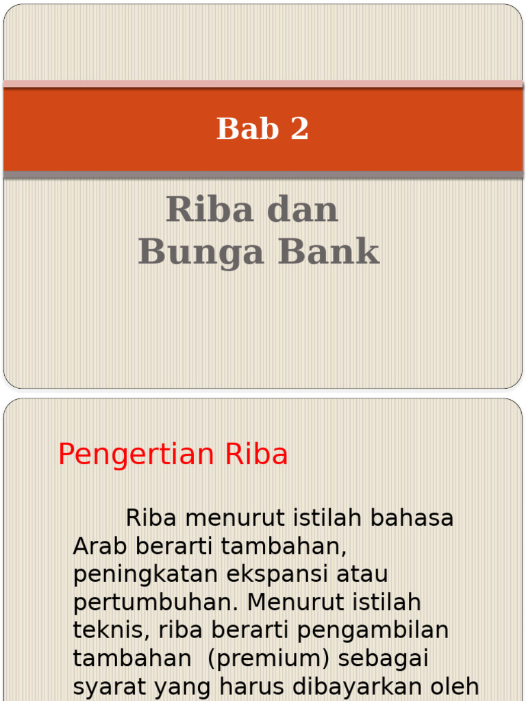 Riba Dan Bunga Bank | PDF