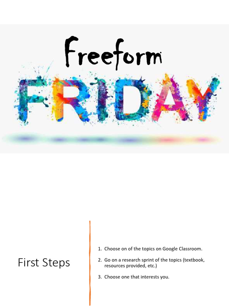 Freeform Friday | PDF
