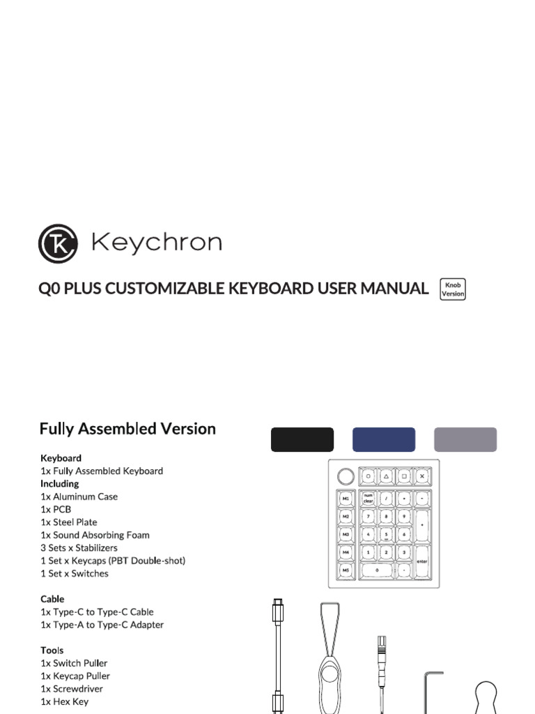 Keychron Q0 Plus User Manual | PDF