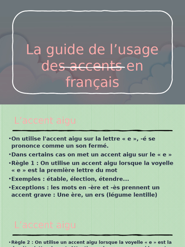 Info Sur Les Accents | PDF