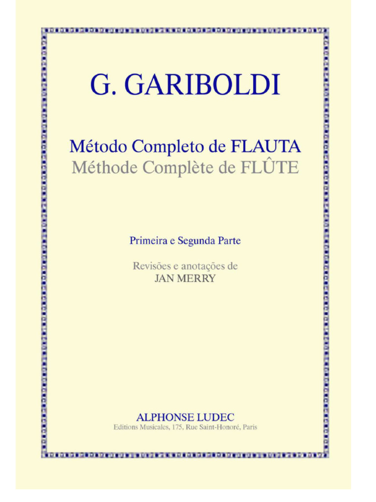 Método Completo de Flauta Traversa 1ra y 2da Parte de G Gariboldi Rev y ...