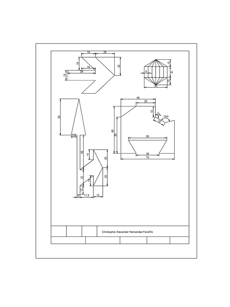 Practica1 TRazo AUTOCAD-Model | PDF