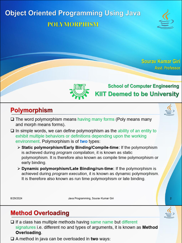 Ch7_Polymorphism | PDF