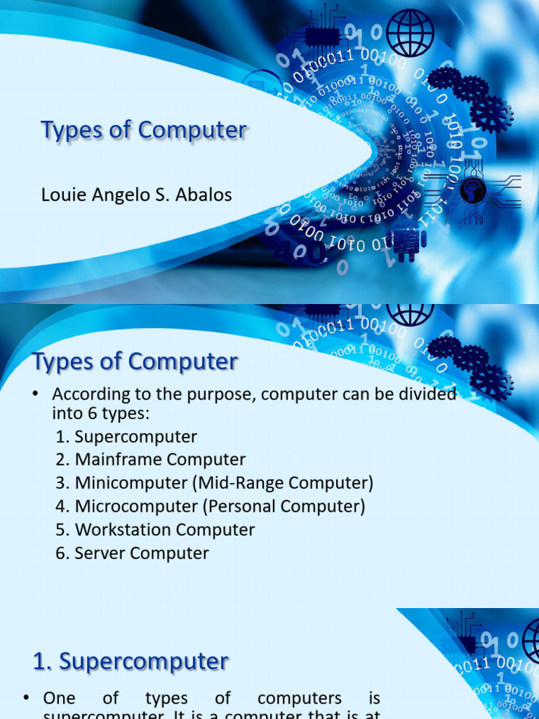 Types of Computers | PDF