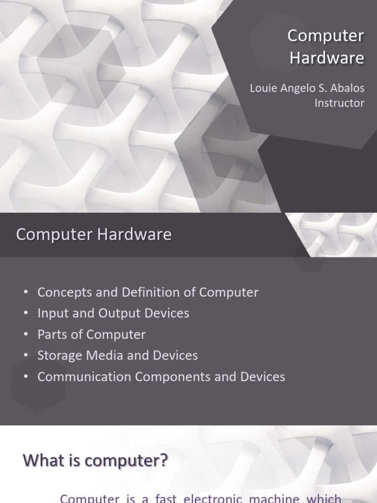 Computer Hardware | PDF